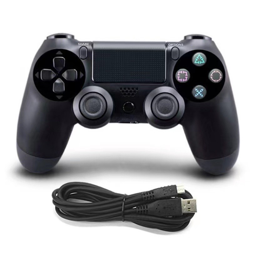 Controle Doubleshock 4 Com Fio USB Touchpad PS4 e PC | Shopee Brasil