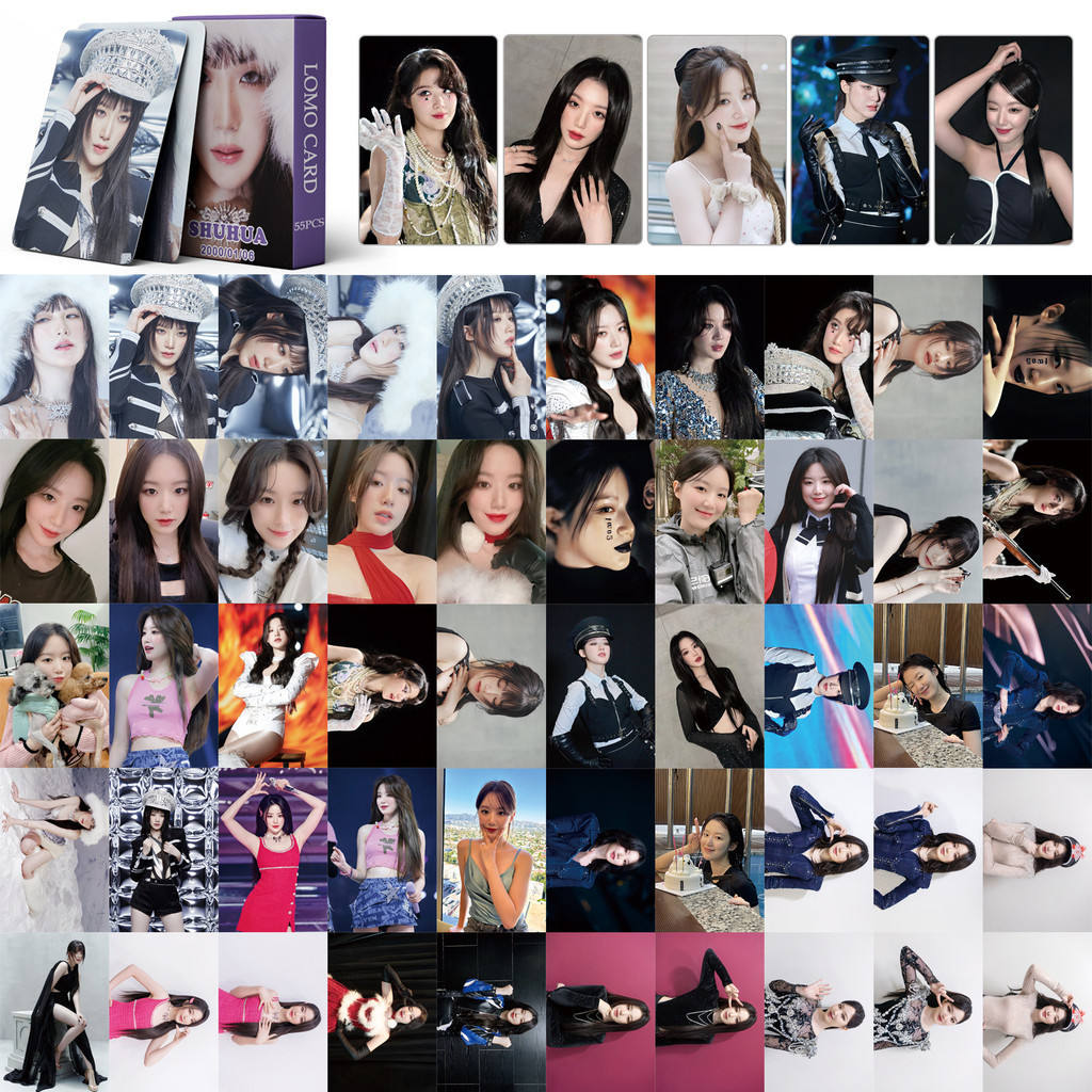 55pcs (G)I-DLE Lomo Cards I SWAY 2nd Full Album single Wife Super Lady Fate Photocards Yuqi ...