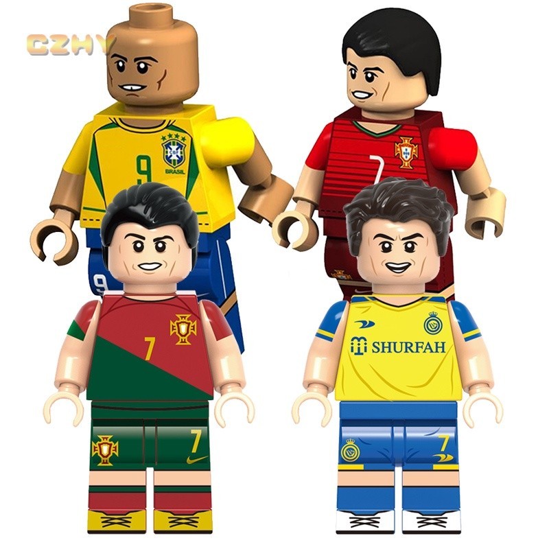 Futebol Super Estrela CR7 Cristiano Ronaldo Mini Bloco De Construção ...