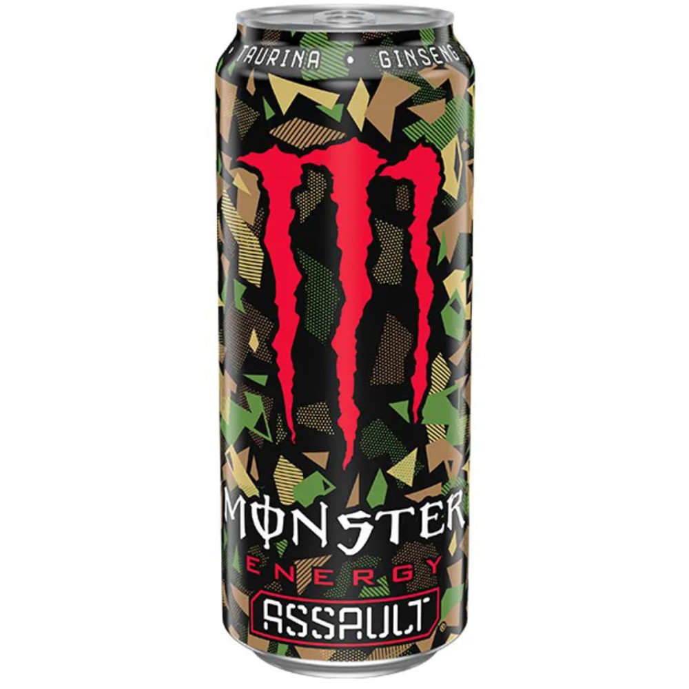 Energético Monster Importado Assault 500ml | Shopee Brasil