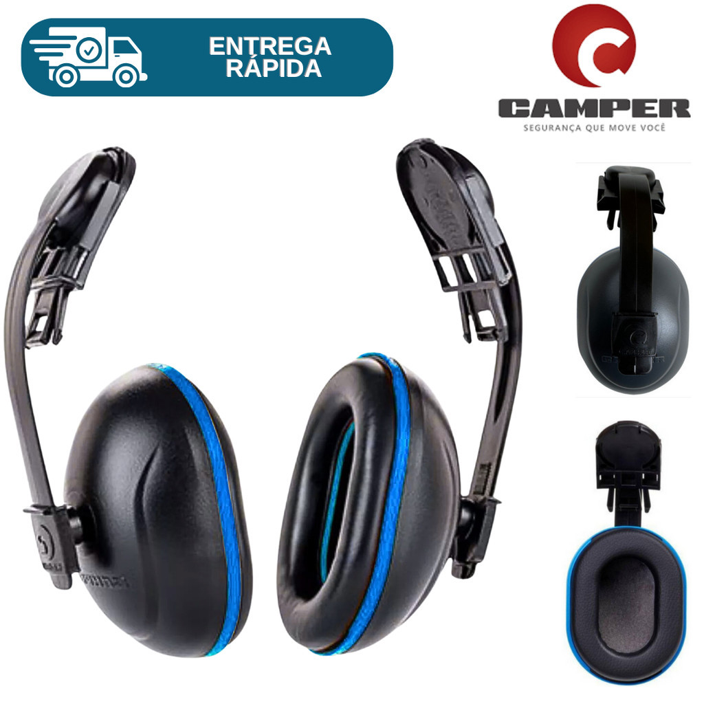 Abafador De Ruidos P/ Acoplar Capacete Camper 15db Protetor Auricular ...