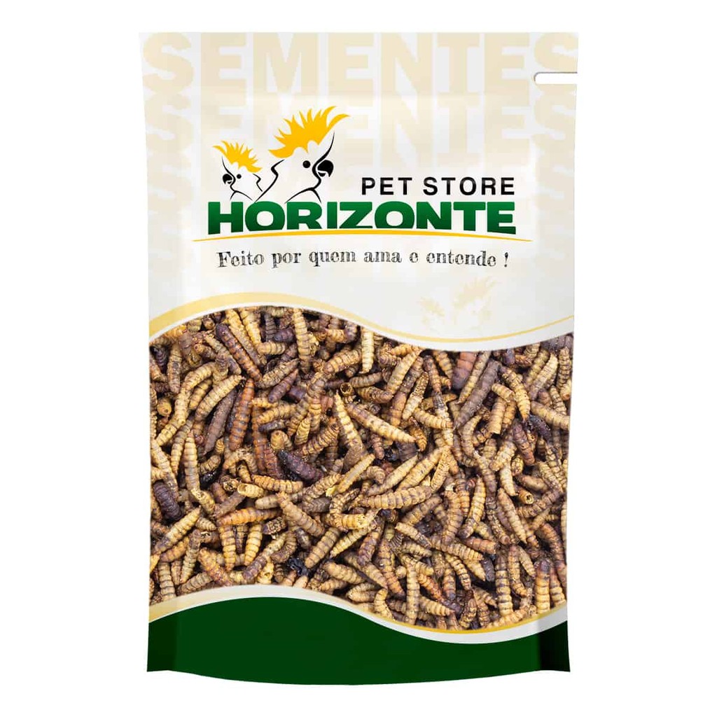 Larva BSF Desidratada Inseto Bicho da Laranja 20g Alimento Natural de ...