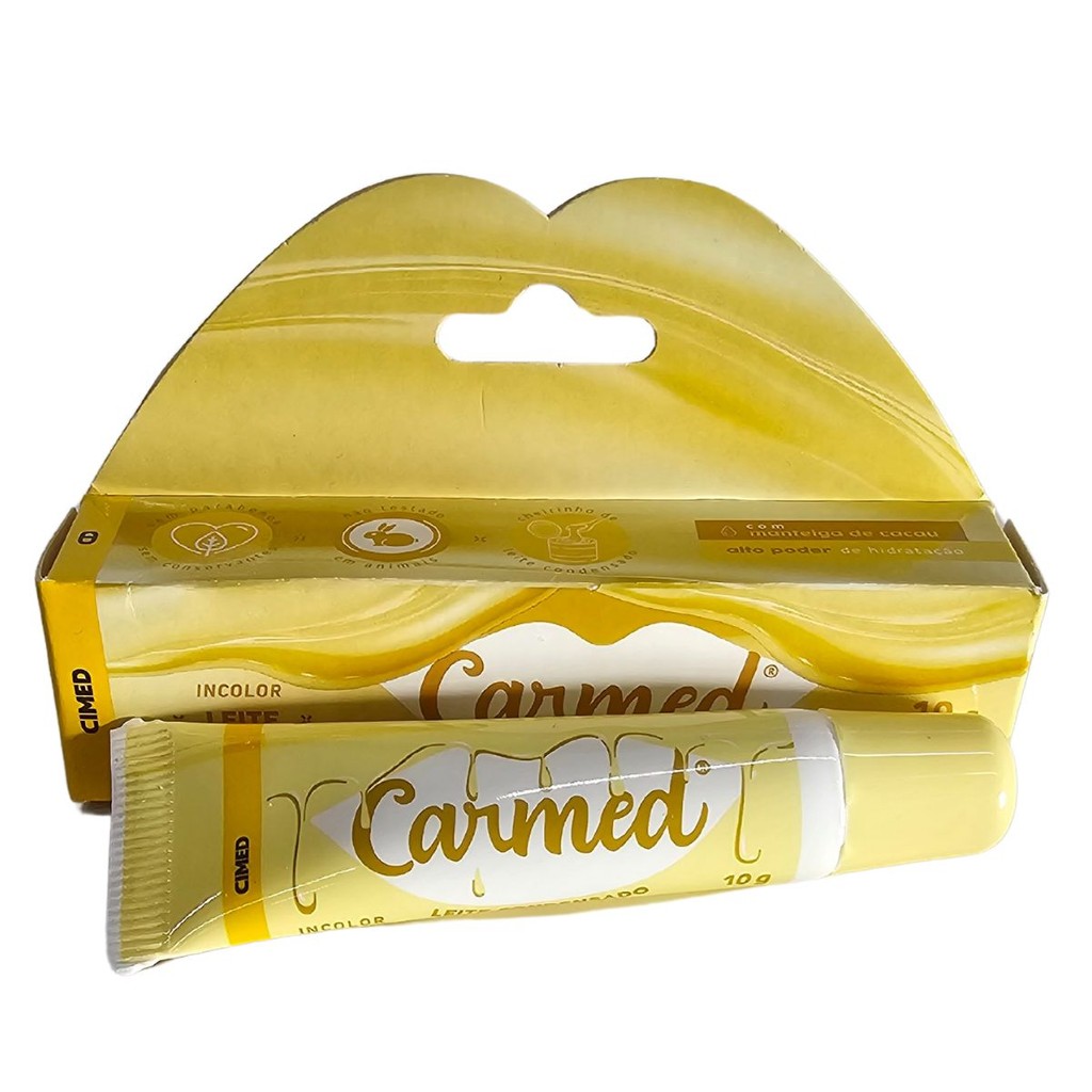 Hidratante Labial Incolor Leite Condensado Carmed Cimed 10g | Shopee Brasil