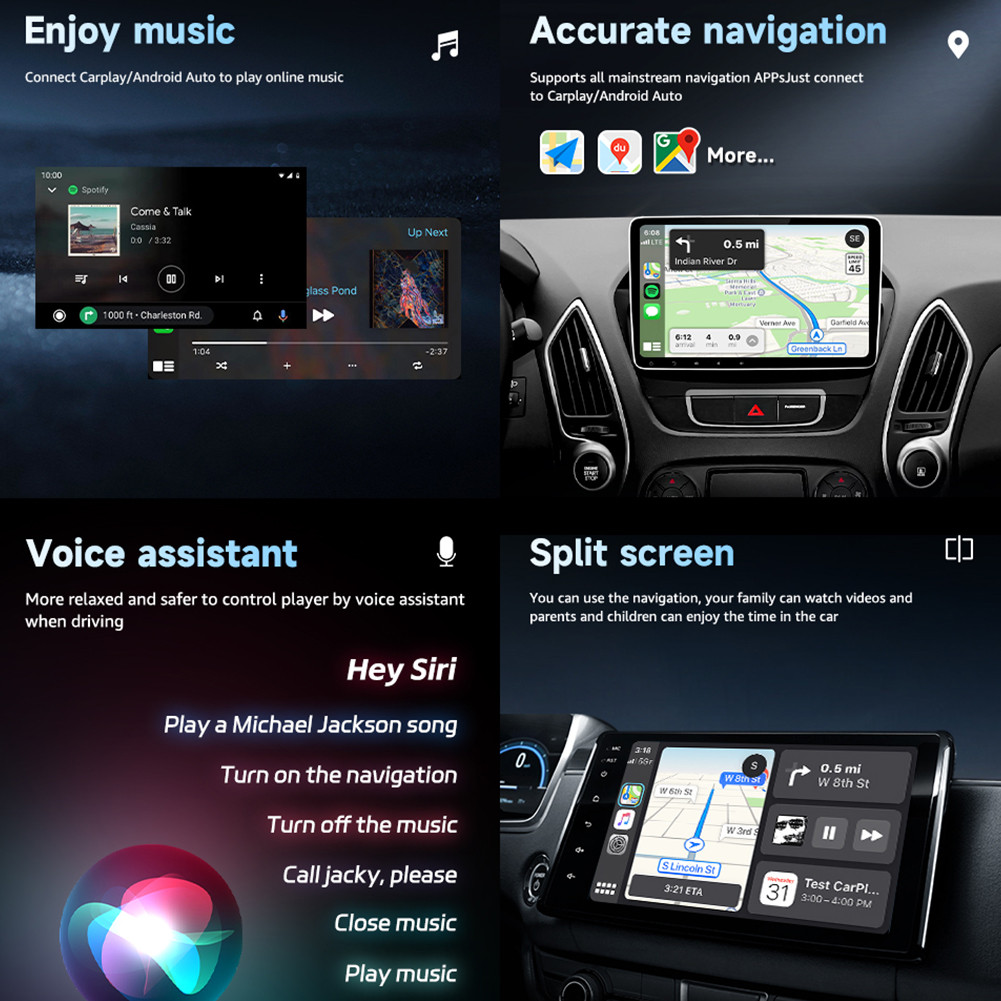 Adaptador Automático Sem Fio CarPlay Android USB Plug and Play Conexão Rápida BT 5G WIFI ...