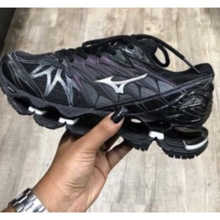Tênis Mizuno Pro 7 Preto Grafite Masculinos Wave | Shopee Brasil