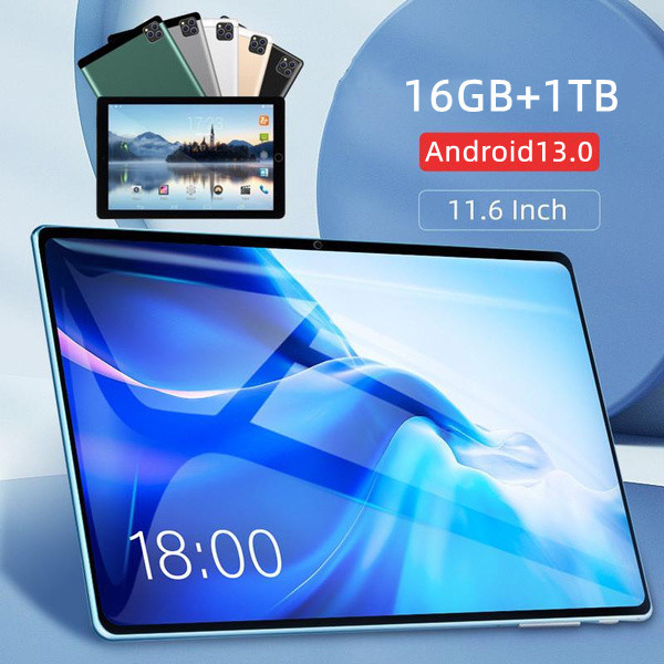 Novo estilo quente Wi-Fi Tablet PC 16GB + 1TB Android 13.011.6 Polegada ...