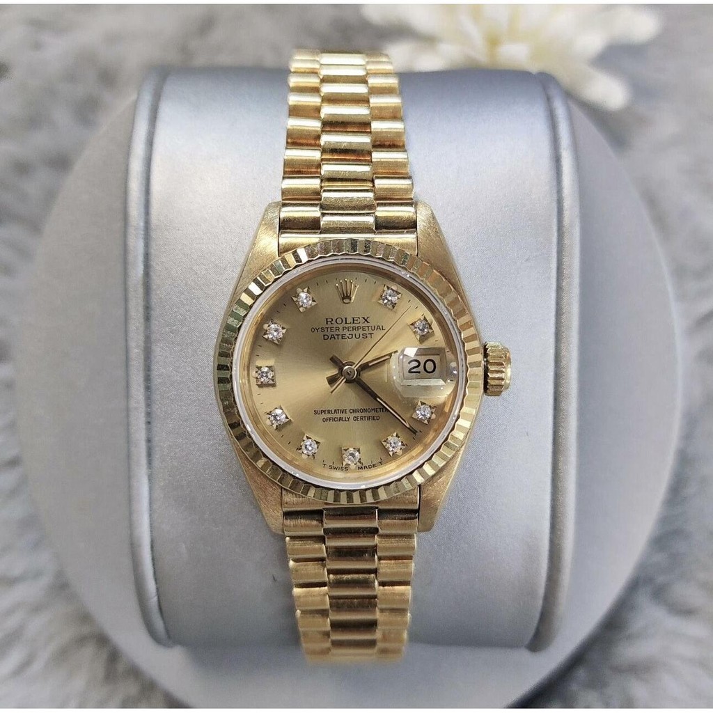 Rolex All-Gold Diary Tipo Original Diamante Relógio Mecânico Automático ...