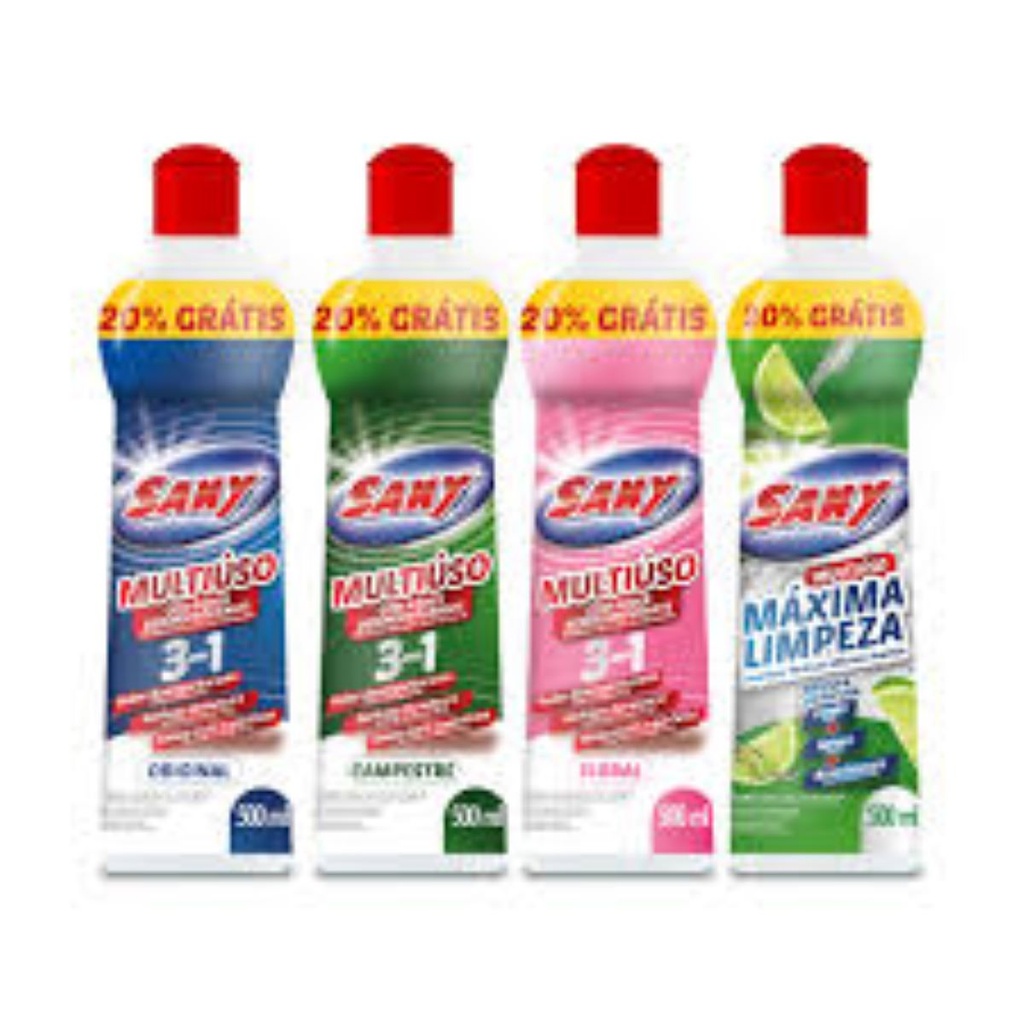 Sany Mix Limpador Multiuso Desengordurante Combo com 4 | Shopee Brasil