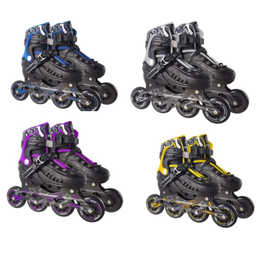 Patins Roller In Line Adulto Abec 9 Ajustável Profissional Rodas 84 MM ...