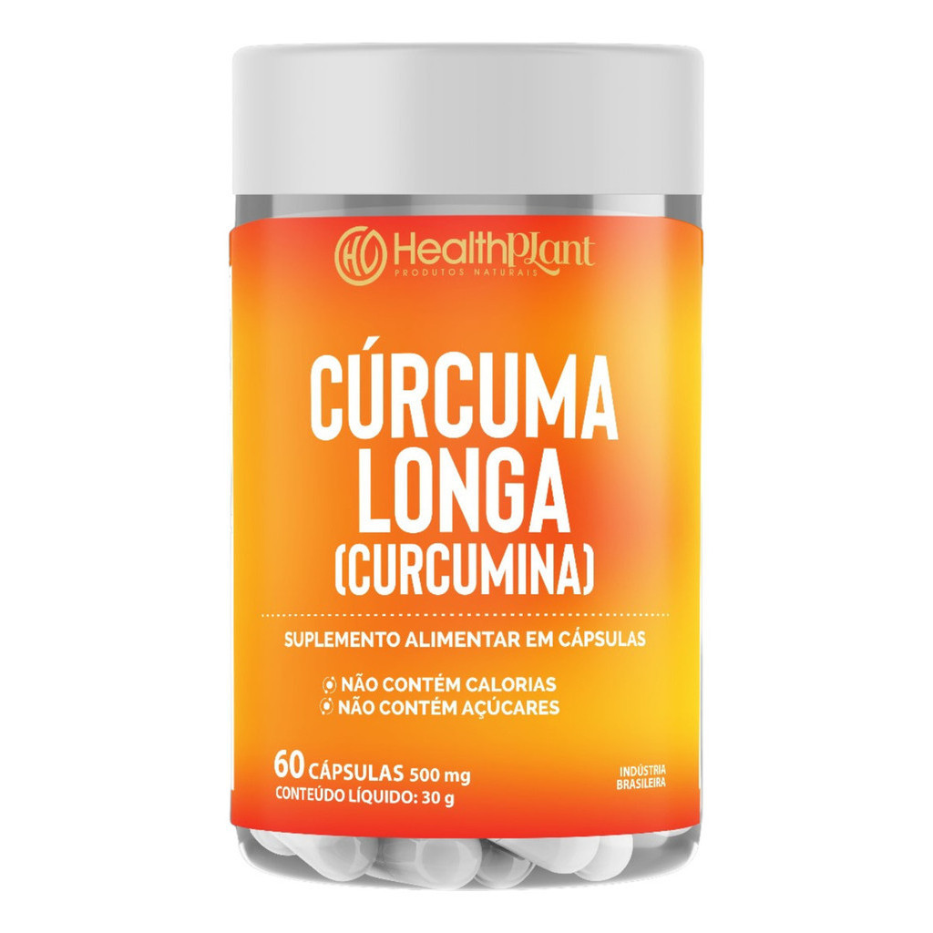 Curcuma Longa Alto Teor De Curcumina 500mg 60 Cápsulas | Shopee Brasil