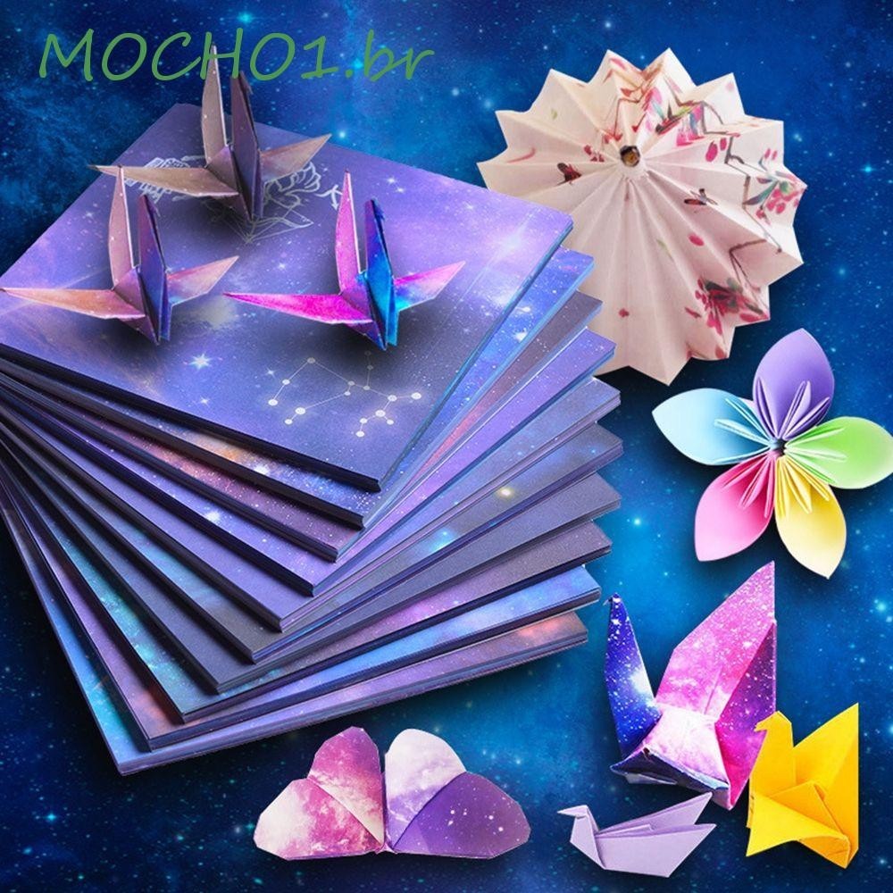 MOCHO1 Papel Origami Quadrado Colorido Lateral Duplo Decor Star DIY ...