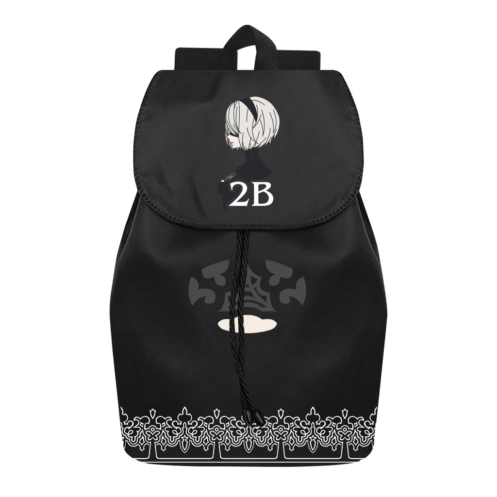 Mochila 2B Android Hunter Project YoRHa Game Geek Unissex | Shopee Brasil