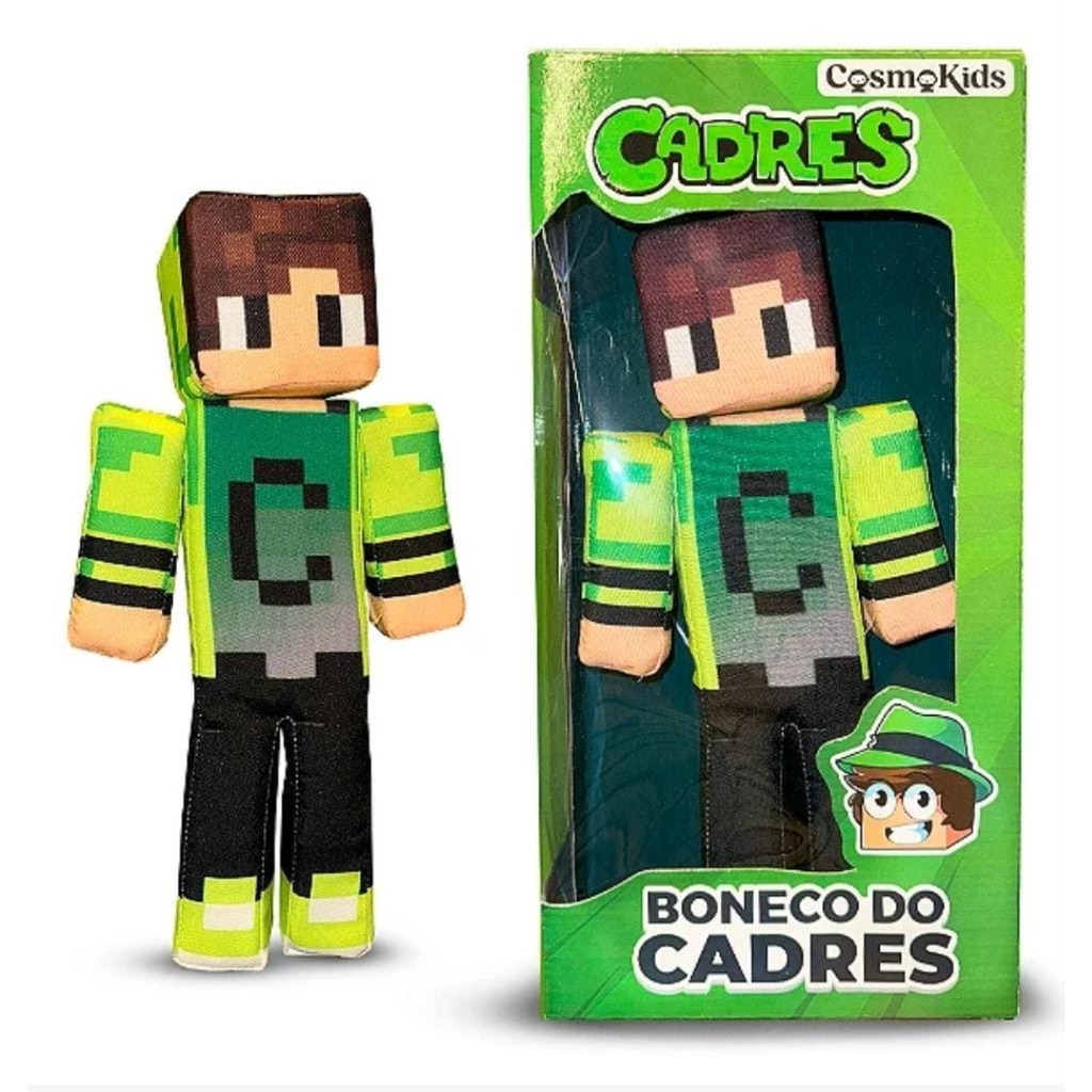 Boneco de Pelucia Cadres Articulado 32cm Youtuber Streamer Cosmo Kids ...