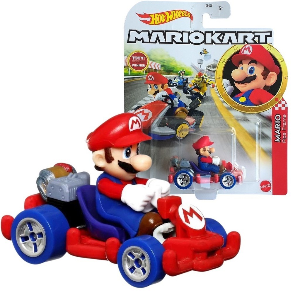 Hot Wheels Mini Carrinhos Mario Kart Personagens GBG25 - Mattel ...