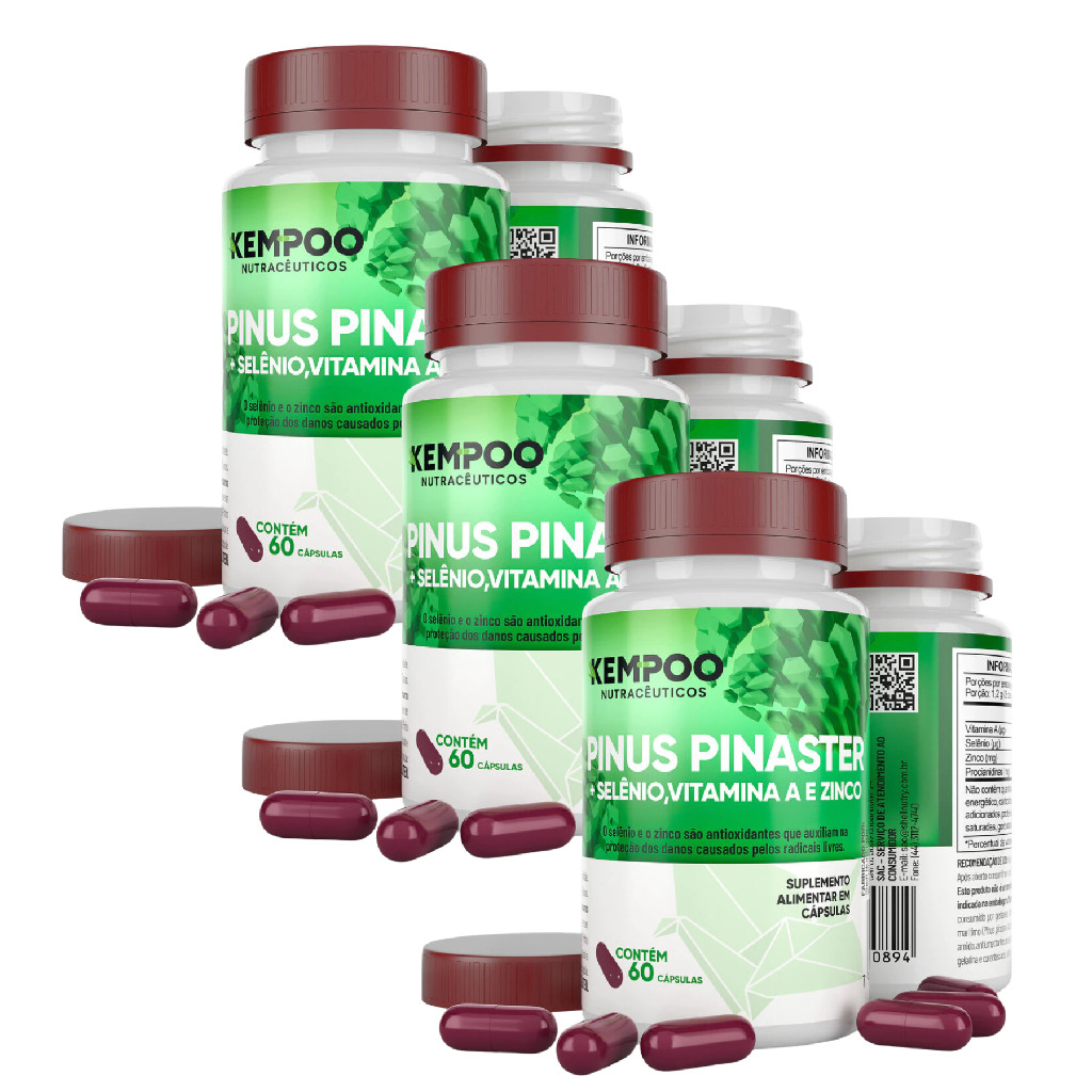 Pinus Pinaster Kempoo Nutracêuticos Suplemento Alimentar com 60 ...