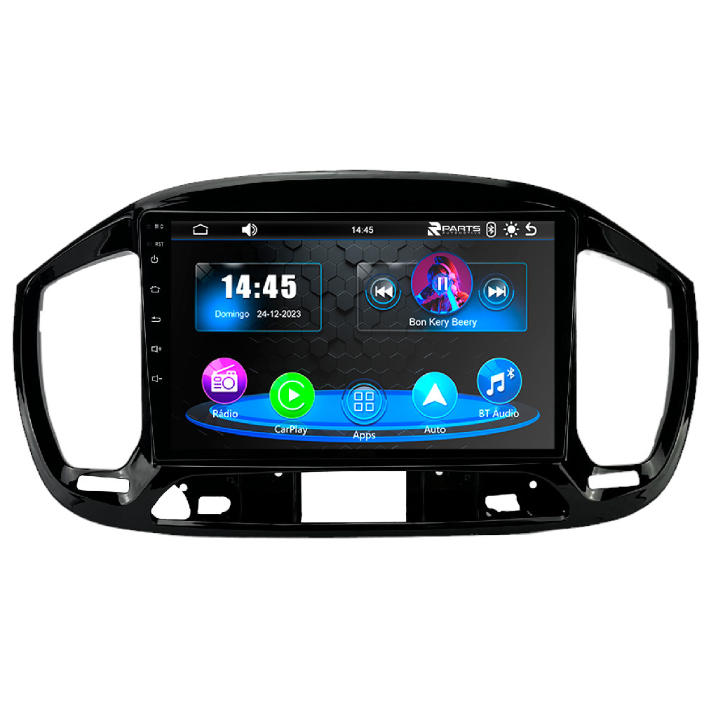 Kit Multimidia 9 Polegadas Connect Media Fiat Novo Uno 2015 a 2021 Black Piano | Shopee Brasil