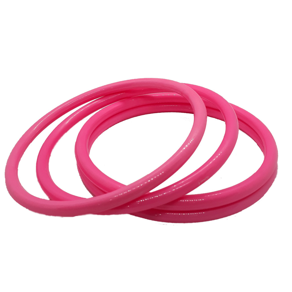 10 UN - Argolas de Plástico 10cm para Artesanato cor Rosa | Shopee Brasil