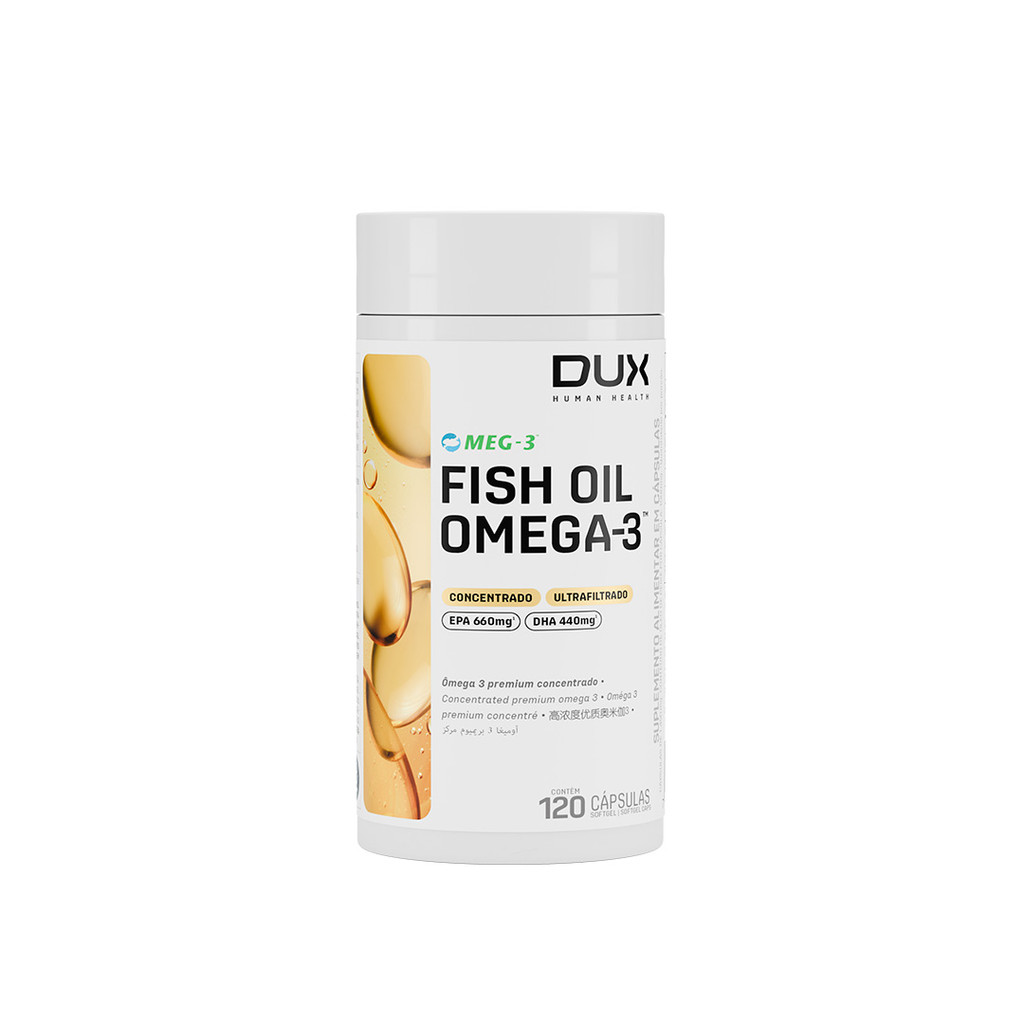 Dux FISH OIL 120 Cápsulas - Óleo de Peixe Ômega 3 | Shopee Brasil