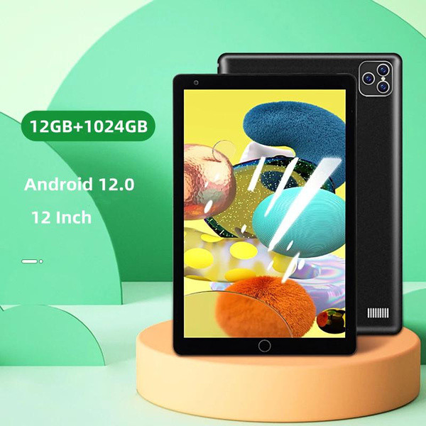 Tablet Tela HD WiFi 5G 4G Rede Android 12 Duplo SIM Câmera Dupla ...