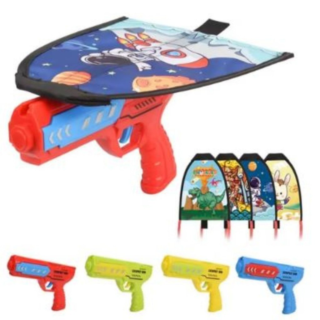 Brinquedo Lança Pipa Pistola Avião Presente Infantil Menino Menina ...