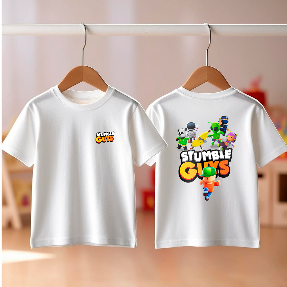 Camiseta Infantil Jogo Stumble Guys | Shopee Brasil