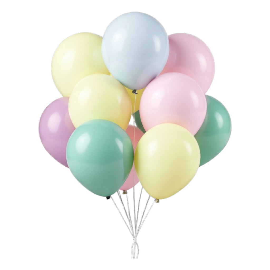 Balão Bexiga Redondo 5" Candy Color Cores Pastéis Profissional Art Látex Pacote 25 Unidades ...