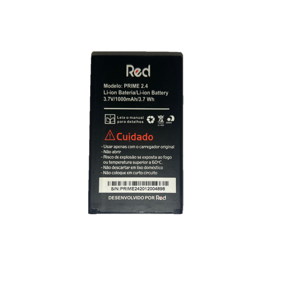 BATERIA RED MOBILE PRIME 2.4 LI-ION 3.7V/1000MAH | Shopee Brasil