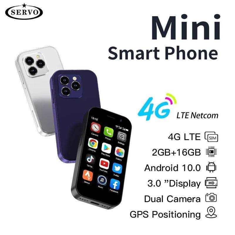 SERVO KING8000 4G LTE Mini Smartphone 3.0 " Display Android10.0 2000mAh ...