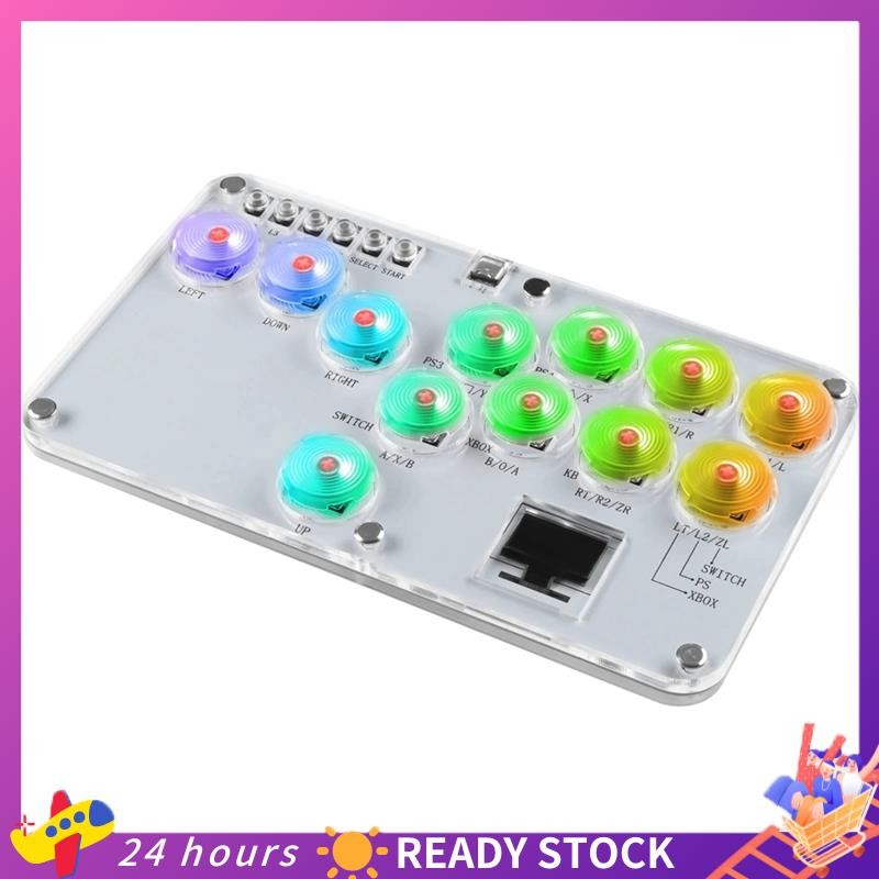 HitBox Fighting Stick Controller Para PC PS3 PS4 Switch Colorido RGB ...