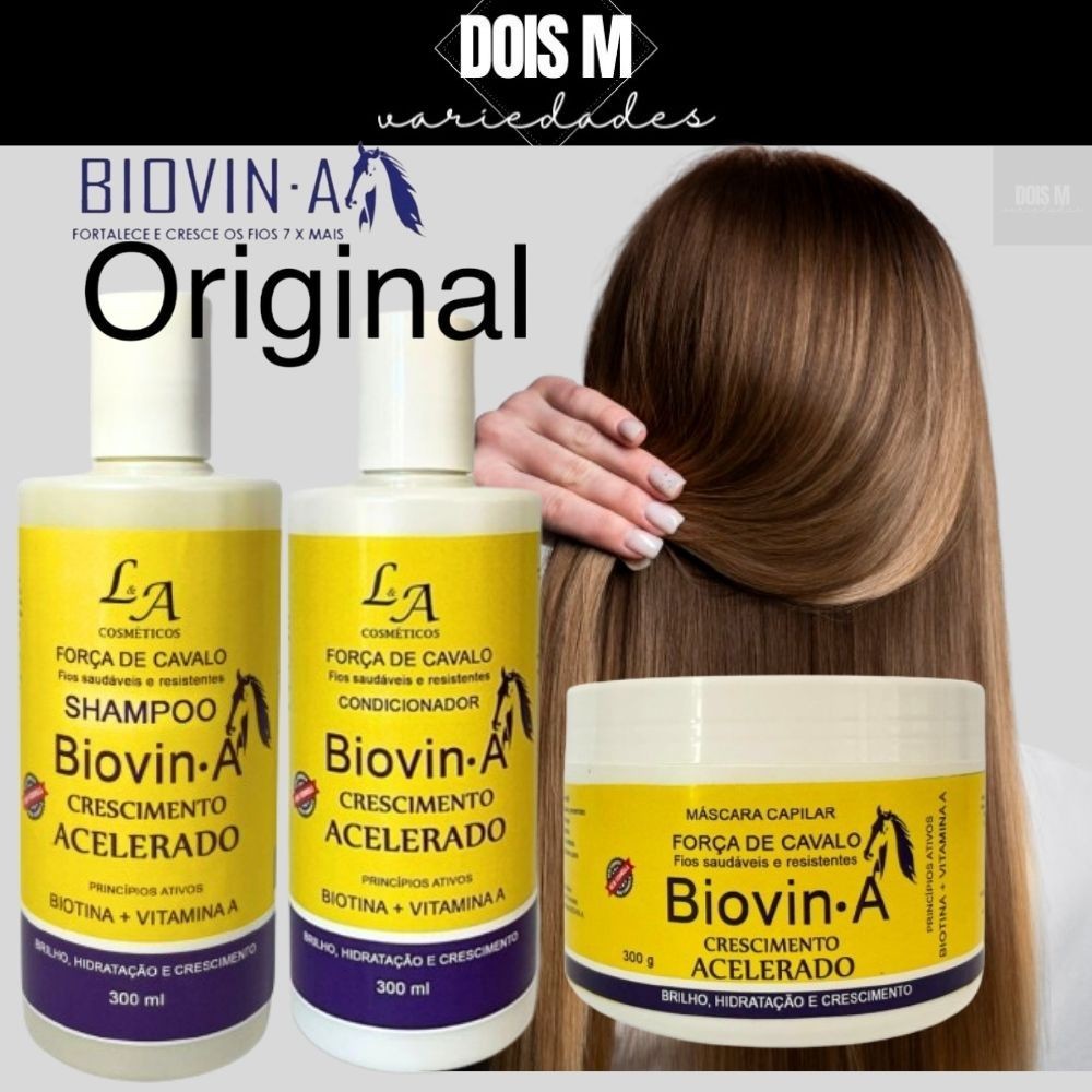 Kit Shampoo Condicionador Máscara Crescimento Acelerado Tratamento ...