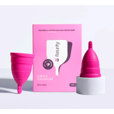 KIT FLEURITY COLETOR MENSTRUAL COM 2 UNIDADES - TIPO 2 (- 30 ANOS ...