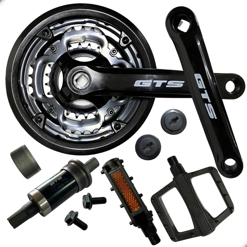 Coroa Tripla Pedivela 28/38/48D Swell Bike + Centro + Pedal | Shopee Brasil