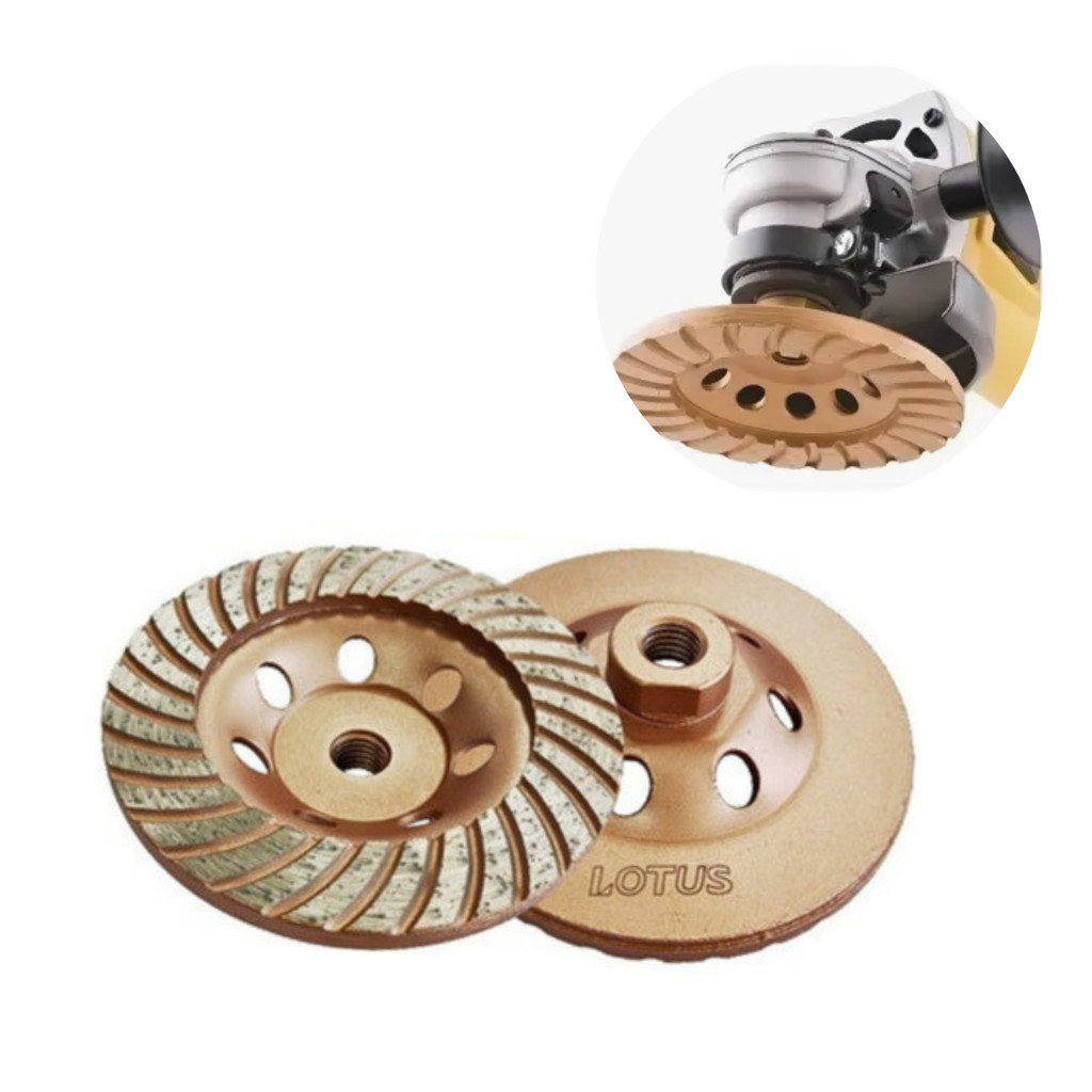 Kit 2 Disco Rebolo Diamantado M14 Desbaste Para Concreto e Granito ...