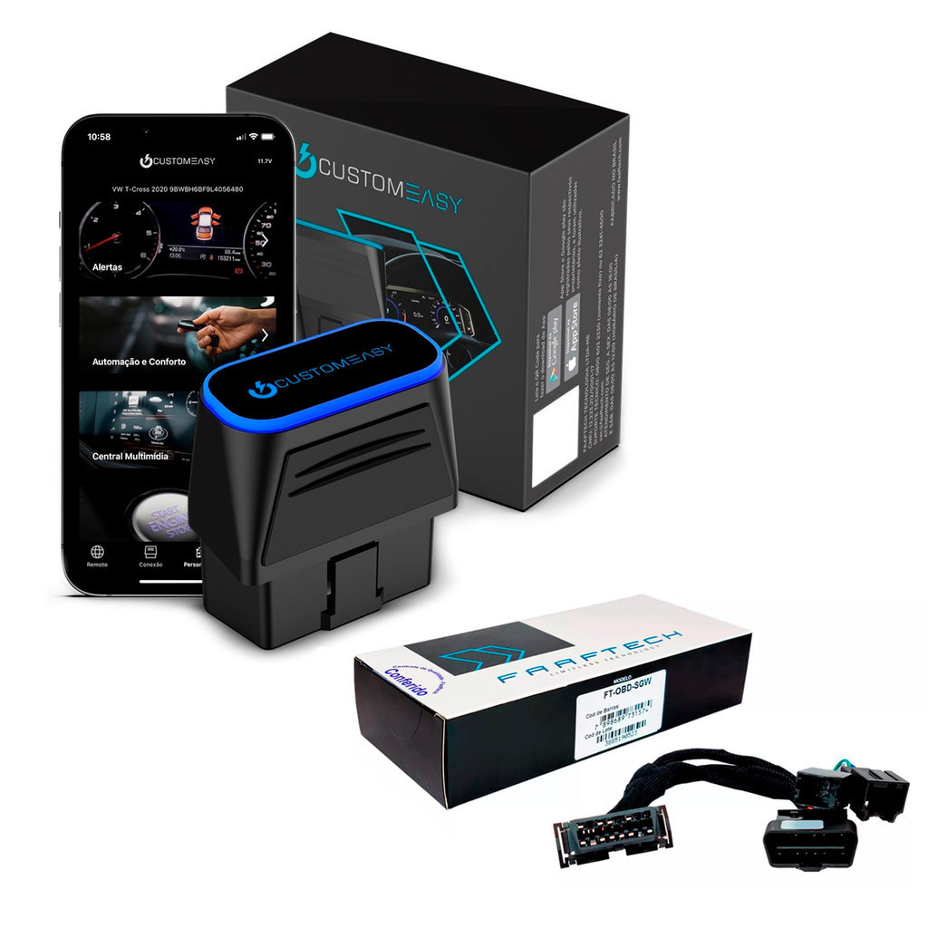 Custom Easy OBDII + Cabo Adaptador FT-OBD-SWG para Carros Jeep by Faaftech | Shopee Brasil