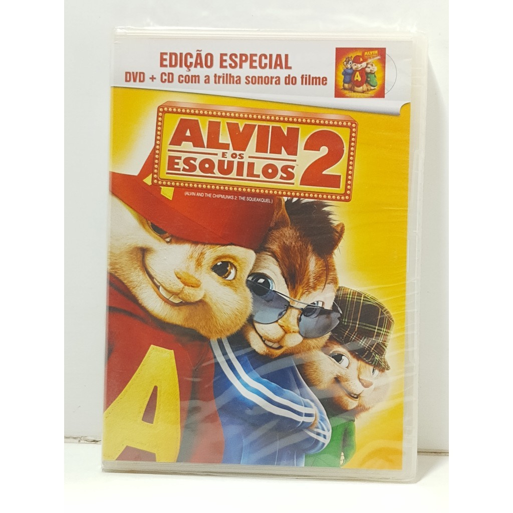 DVD Alvin e os esquilos 2 (CD+DVD) (lacrado) | Shopee Brasil