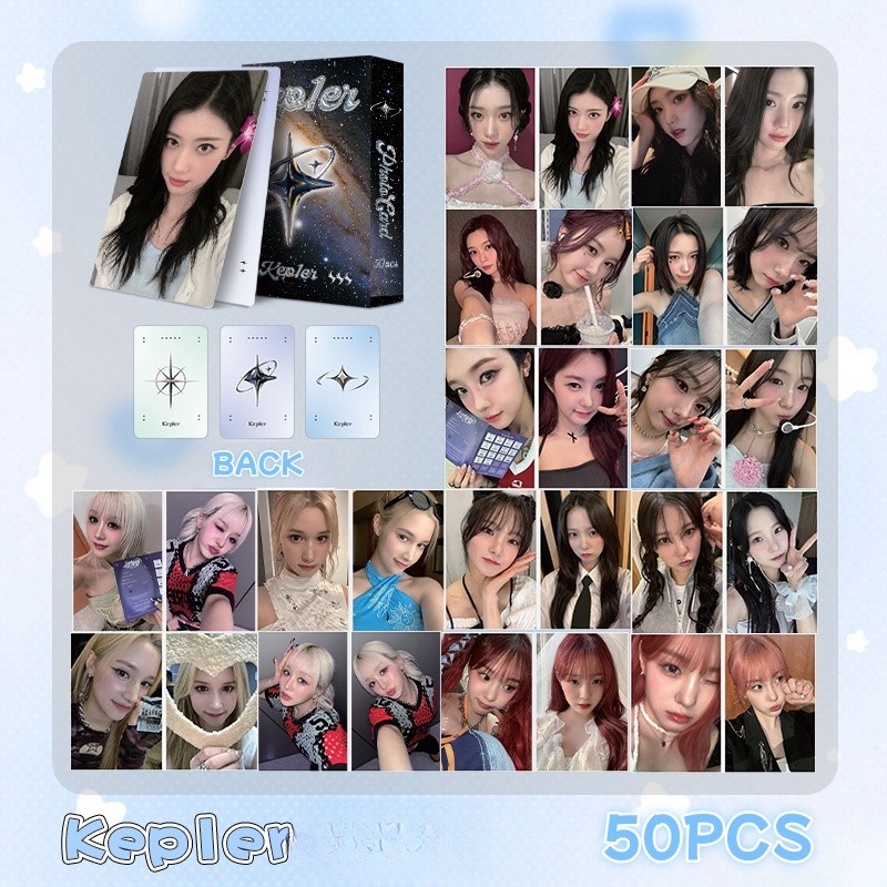 50pcs Kep1er Holographic Lomo Cards Magic Hour Chaehyun Hiyyih Yujin Dayeon Youngeun Ye Seo ...