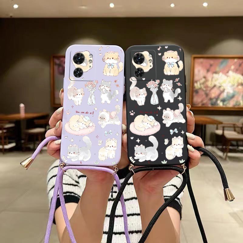 EDGE 40 Suave Gatinho Cordão Capa De Telefone De Silicone Para Motorola ...