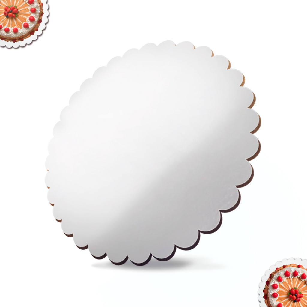 Cake Board 25cm MDF 3mm Ondulado 10 Un Base Para Bolo Confeitaria ...