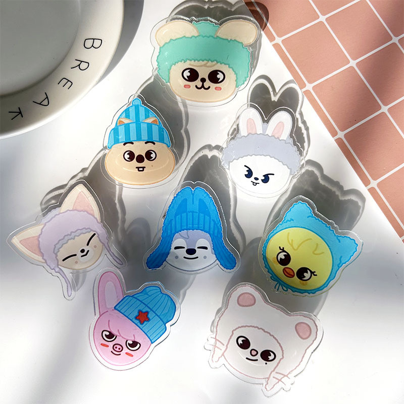 Kpop Idol Stray Kids Clipe Acrílico SKZ Pins STAY Gift | Shopee Brasil