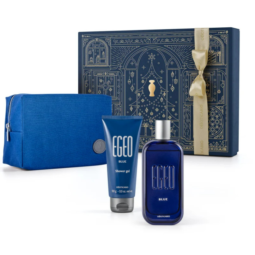 Kit Presente Egeo Blue Natal 2024 (3 itens) | Shopee Brasil