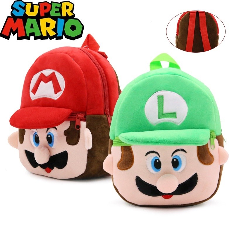Super Mario Bonito Saco Escolar De Pelúcia De 1-3 Anos De Idade Mochila ...