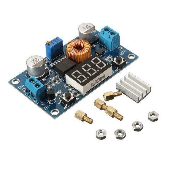 Módulo Conversor Step Down XL4015 5A - Com Voltímetro | Shopee Brasil