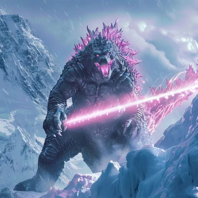 Novo Estilo 2024 Godzilla Figura Cor-de-Rosa vs King Kong Empire Rise ...
