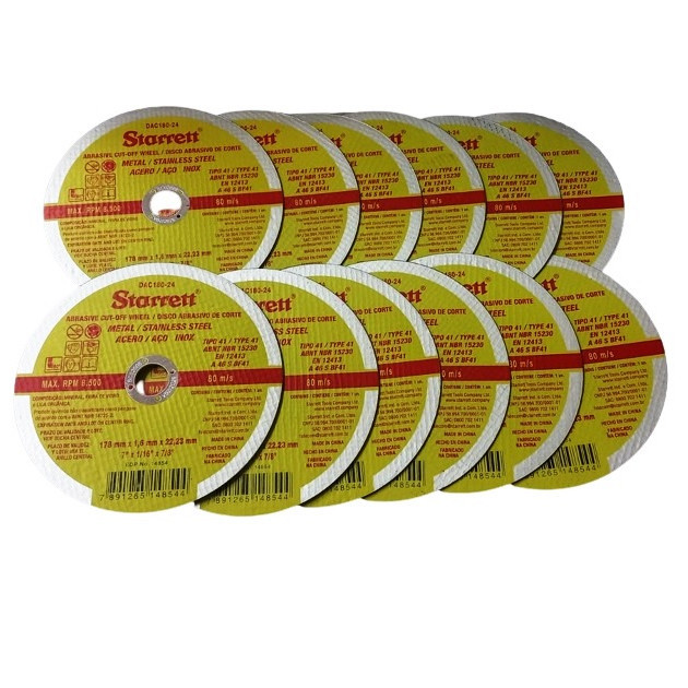 KIT 12 DISCO ABRASIVO DE CORTE 178X1,6X22,2MM (7"X1/16"X7/8") | Shopee ...