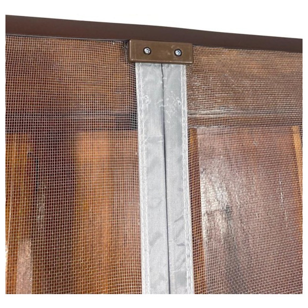 Cortina Mosquiteira Magnética - Kit 160 X 230cm (marrom) | Shopee Brasil