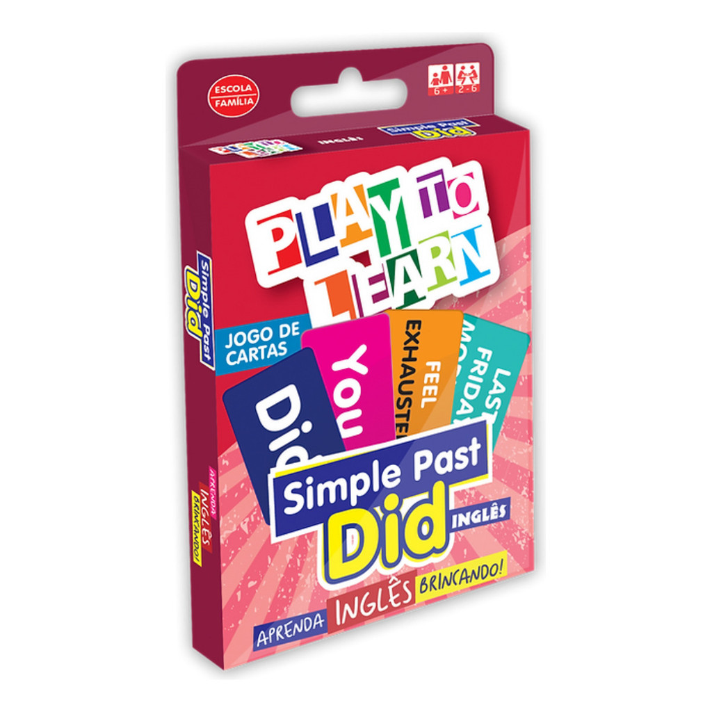 Jogo Educativo Simple Past Play To Learn Aprendendo Inglês | Shopee Brasil