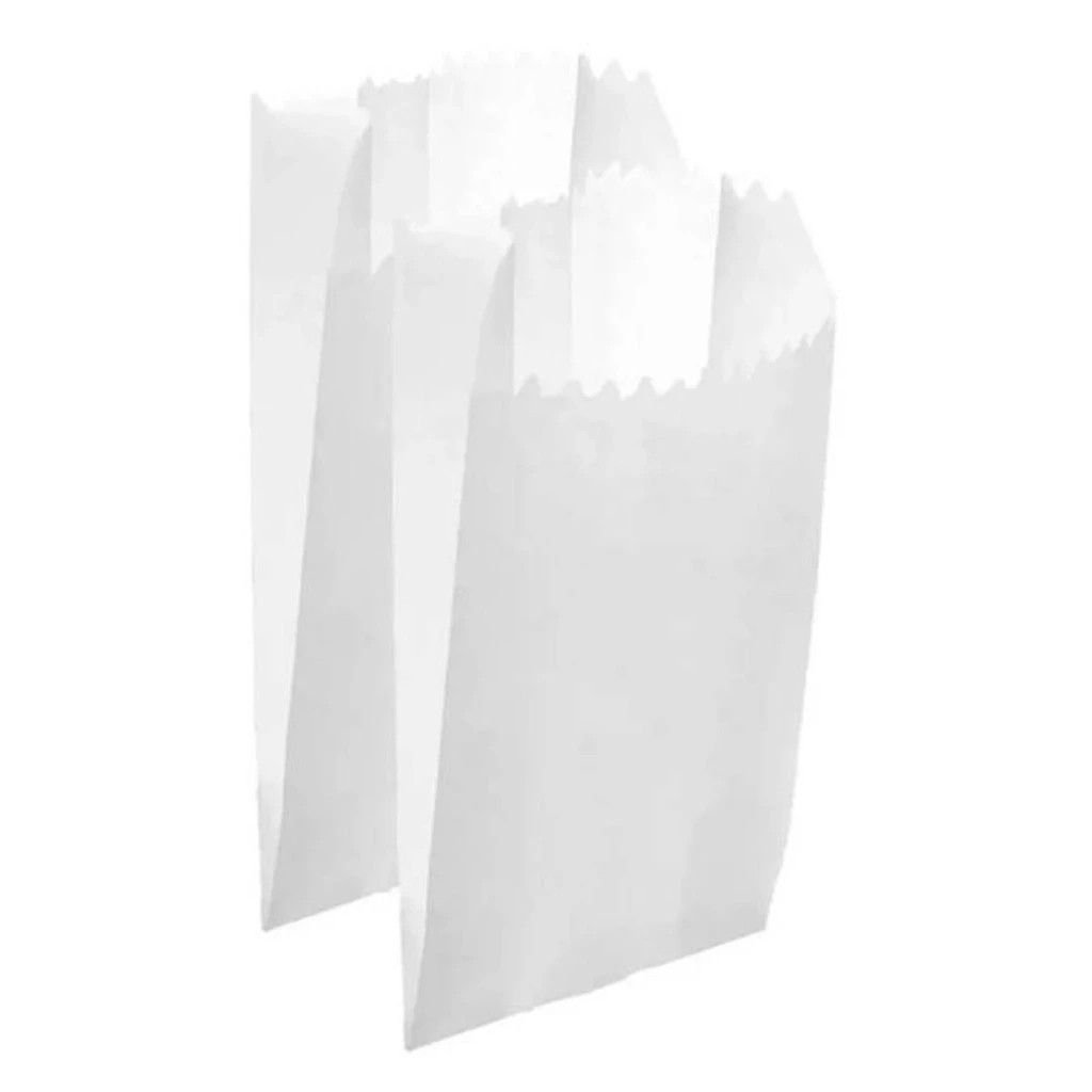 Saco Pipoca de Papel Festa Monolucido Branco 8x16cm 500 unidades ...