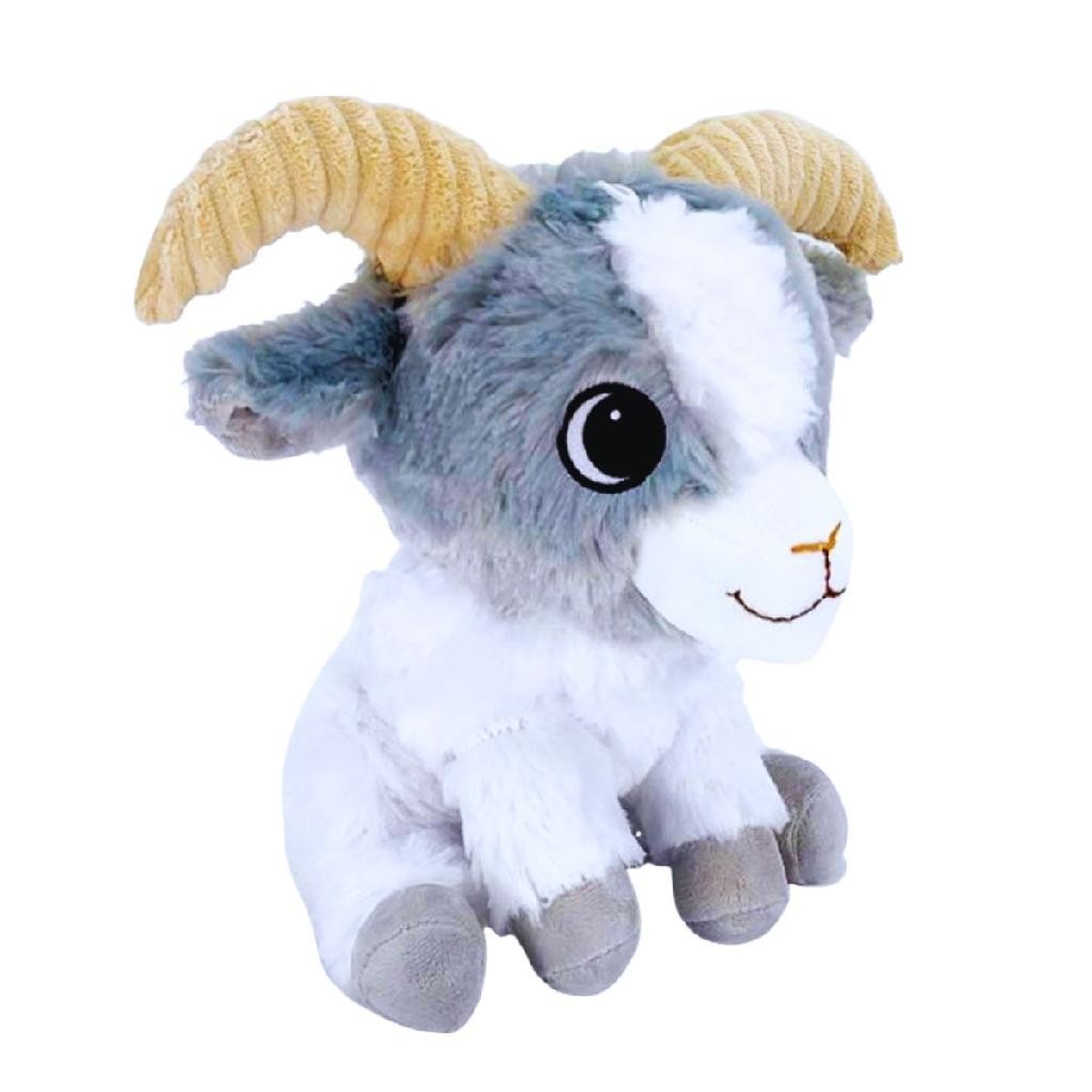 Bode de Pelúcia S2 Toys Cinza/Branco Felício Animais da fazenda ...