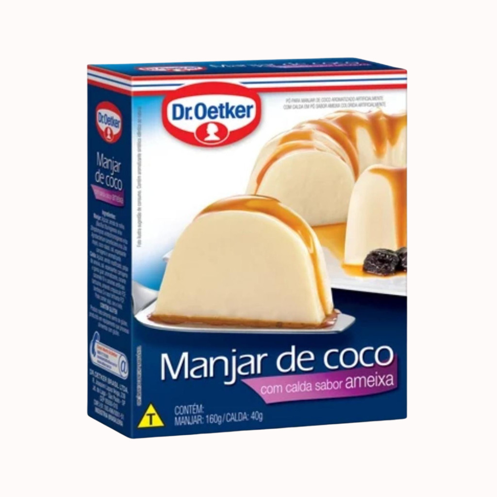 Manjar de Coco Com Calda de Ameixa Dr. Oetker - 200g | Shopee Brasil