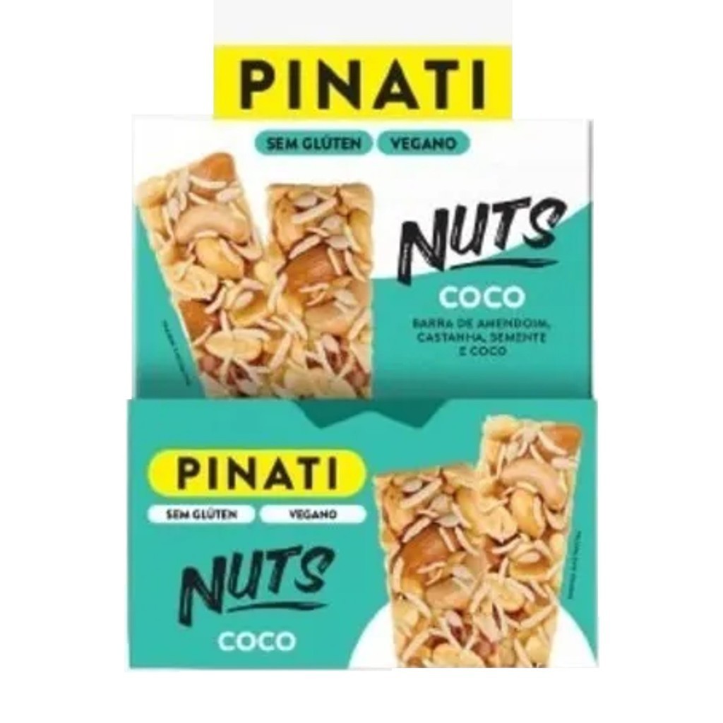 Barra de Nuts Pinati Coco 600g Display (20x30g) | Shopee Brasil